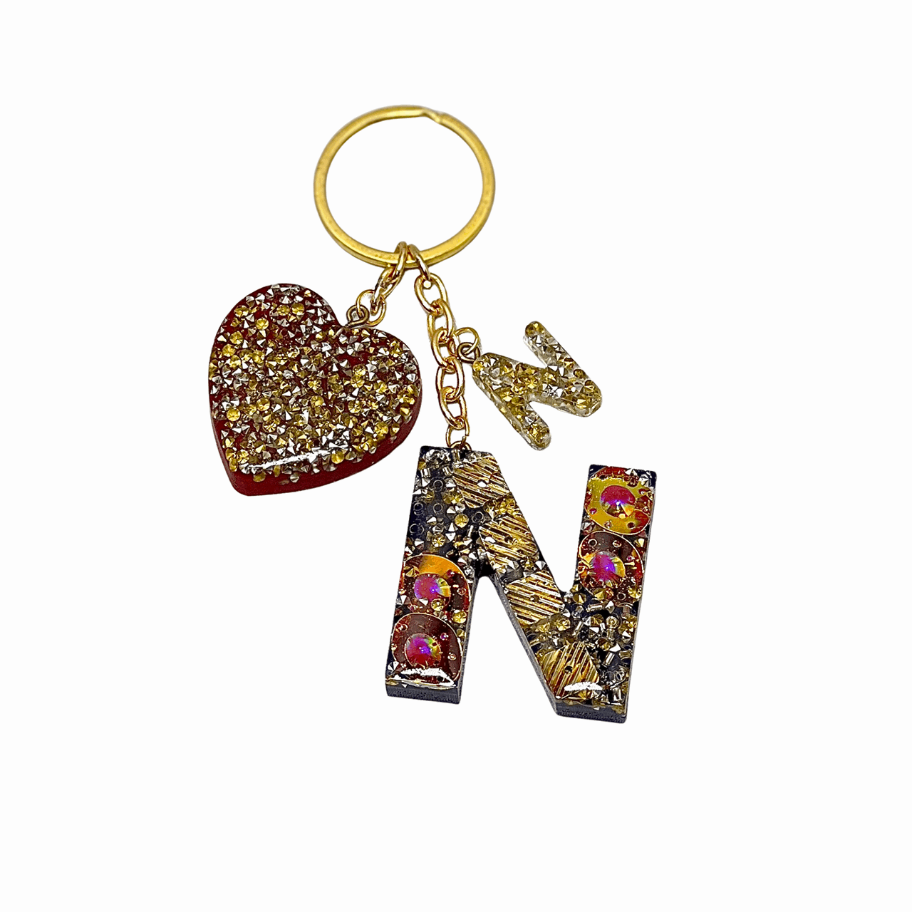 N Keychain - Resin Customise Keychain – BR CRAFTS